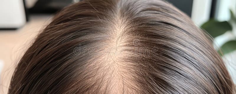 Close-up of Hair Roots and Parting, Natural Hair Concept Stock Image ...