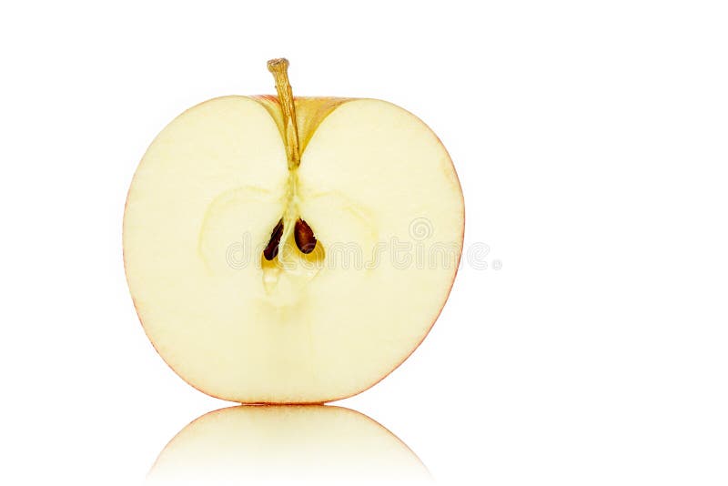 Half of apple stock photo. Image of isolated, eating - 14433042