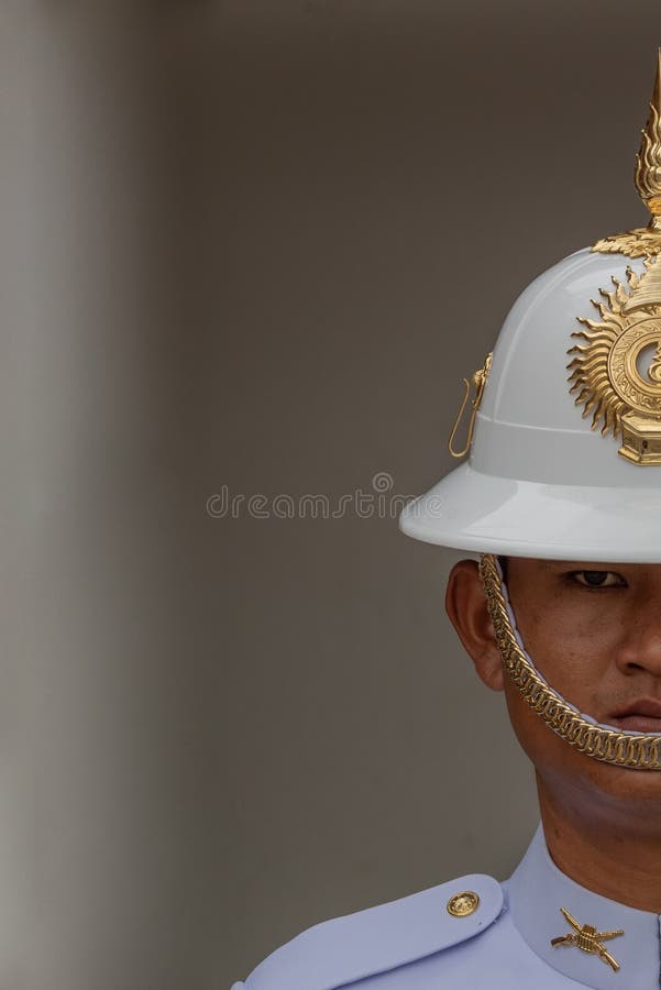 Close-up of Half Face of Royal Guard Editorial Stock Image - Image of ...