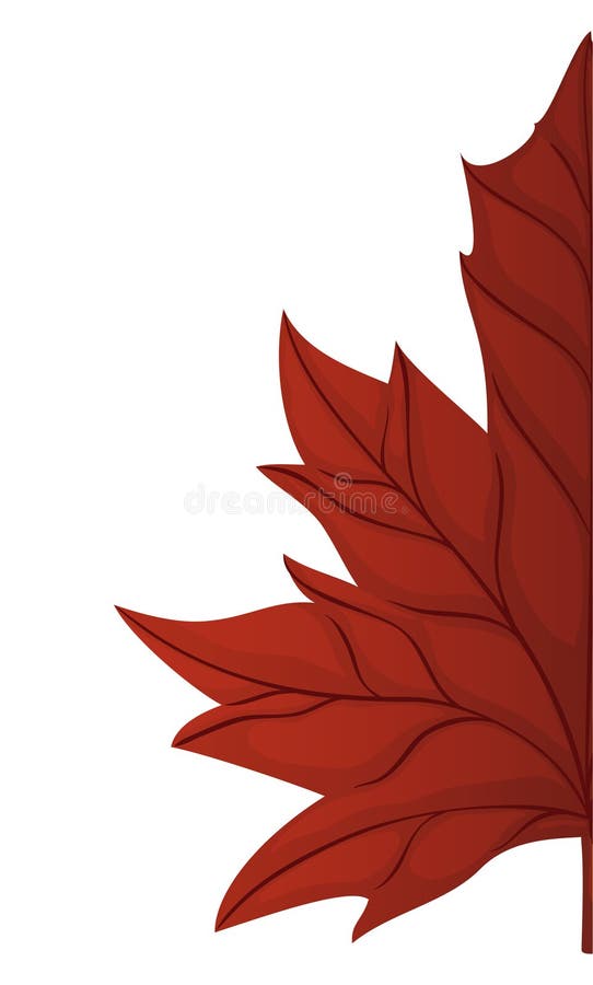 Half Red Leaf Logo Profile For Redleaf Lodge