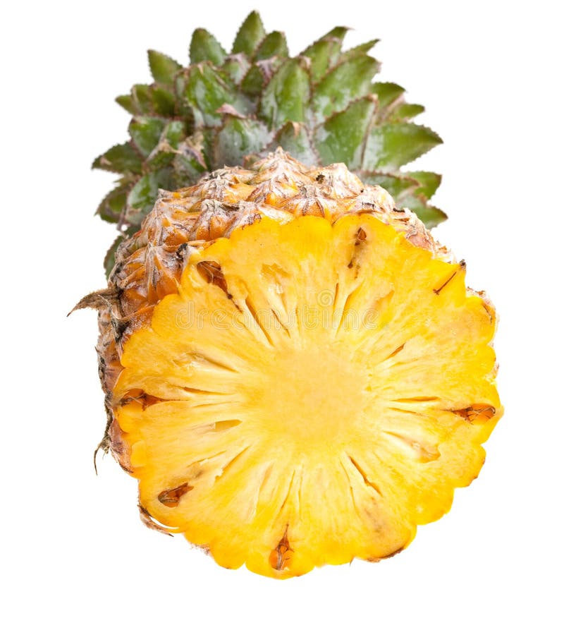 Cut of pineapple stock photo. Image of green, citrus, fresh - 3035142