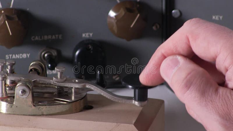 Telegraph Key Morse Code Close-up Stock Video - Video of equipment, move: 344421521