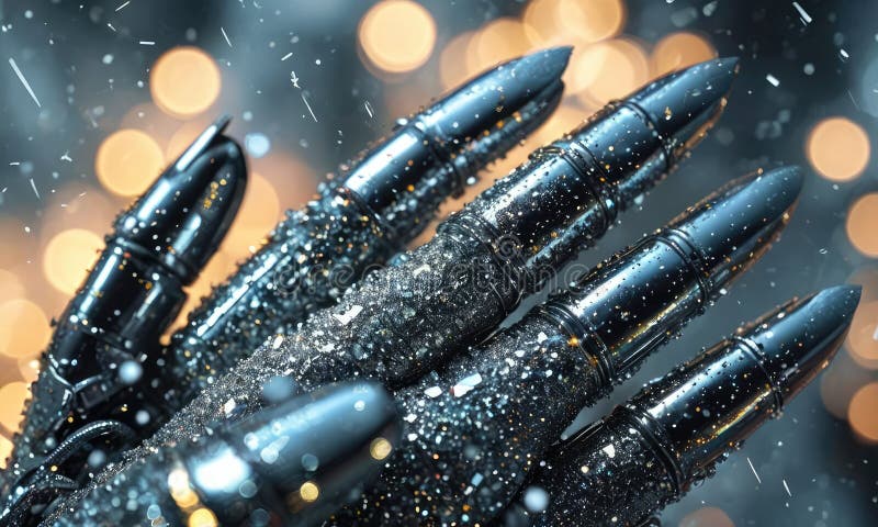 A Close Up of a Hand with Bullet Points on it. Stock Illustration ...