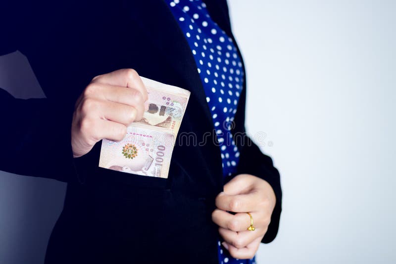 Hand Holding Money Isolated on White Background Stock Image - Image of ...