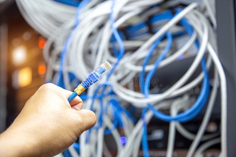 Rj45 jack stock photo. Image of lights, rack, internet - 330094