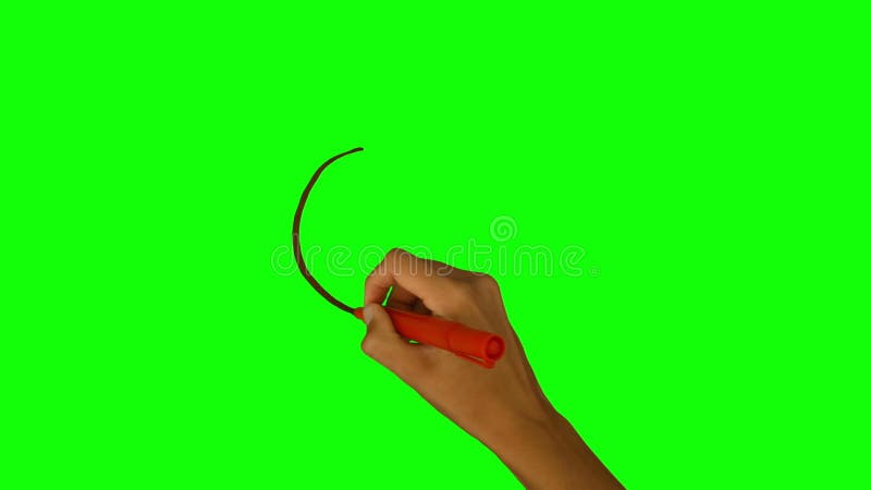 Close Up of Hand Drawing a Cirlce Stock Video - Video of woman, 1080p ...