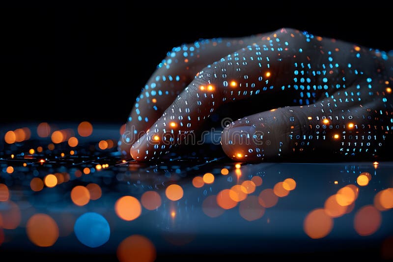 Futuristic Digital Touch: Hand Interacting with Virtual Data for Cyber ...