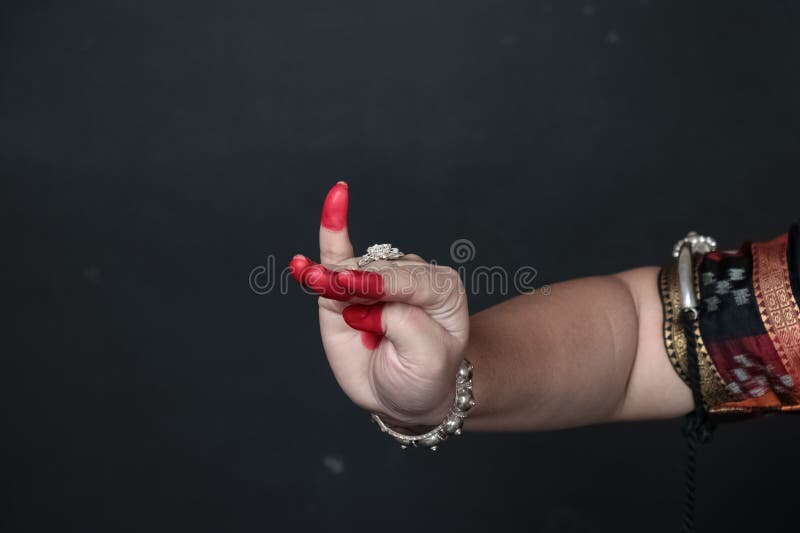Close Up of Hand Gestures of an Odissi Dancer. Indian Classical Dance ...
