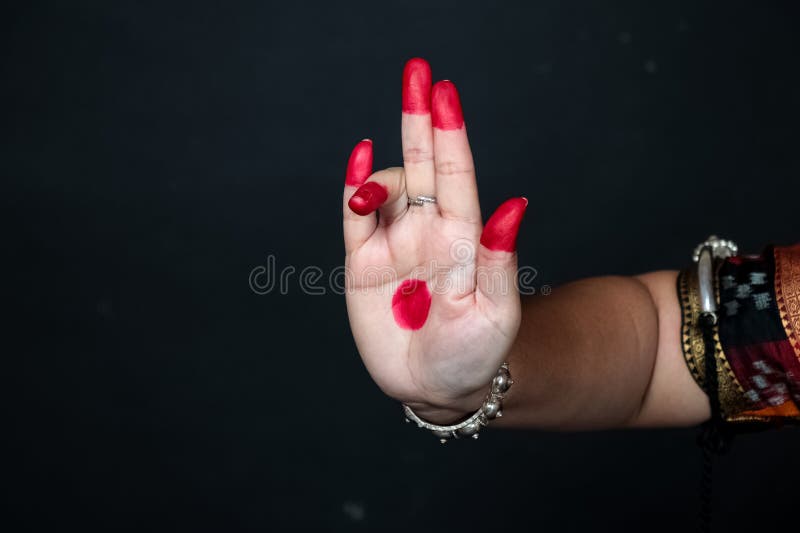 Close Up of Hand Gestures of an Odissi Dancer. Indian Classical Dance ...