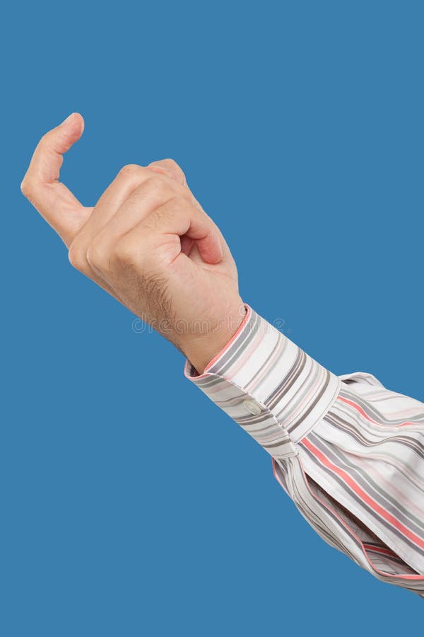 Close Up of a Hand Gesturing with a Finger Stock Image - Image of ...