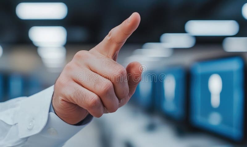 A Close-up of a Hand Gesturing To Signify Importance or Attention in a ...