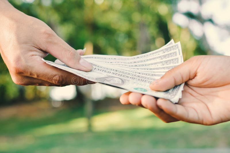 Close Up Of Hand Giving Money Stock Photo - Image of give, bank: 6006232