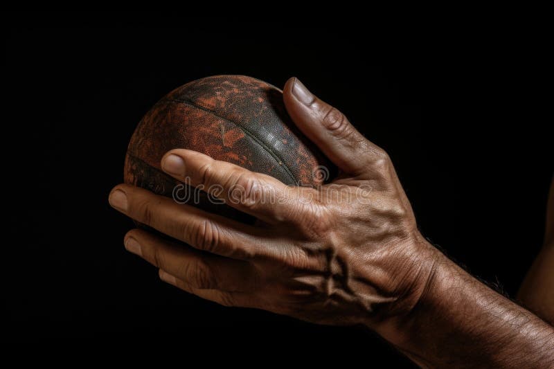 Close-up of a Hand Gripping a Handball Stock Illustration ...
