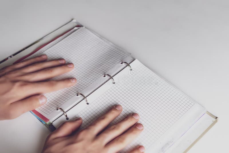 Close Up Hand Hold Empty Note Blank on White Table B Stock Photo ...