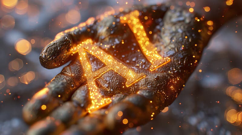 Close Up of Hand Holding Ai Letters, Signifying Emerging Artificial ...