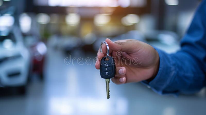 Close-up of a Hand Holding a Car Key Stock Photo - Image of human, give ...