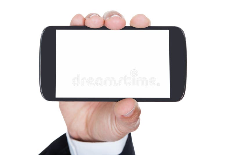 Close-up of Hand Holding Cell Phone Stock Photo - Image of multimedia ...