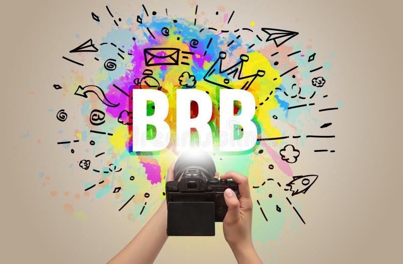 Brb Inscription Stock Illustrations – 15 Brb Inscription Stock ...