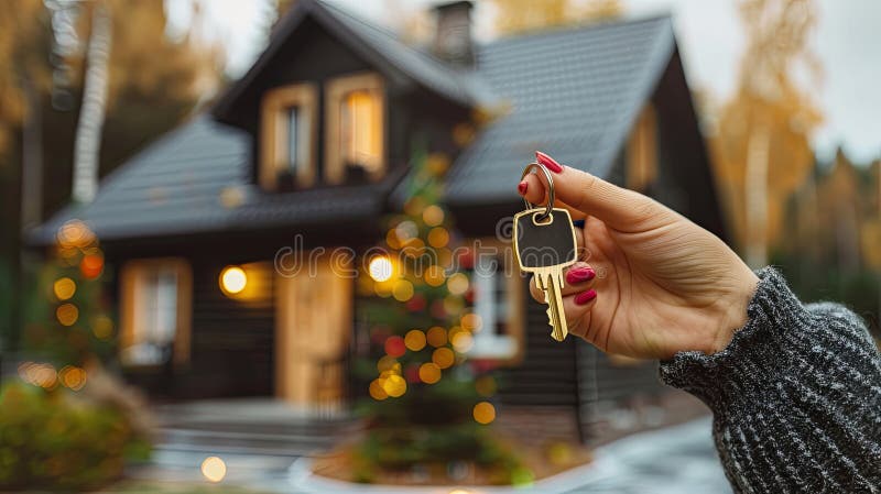 Close-up of a Hand Holding House Keys. Selective Focus Stock Photo ...