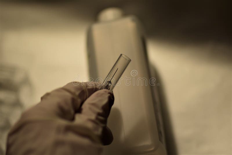 Close Up of a Hand Holding an Injection Stock Image - Image of ...