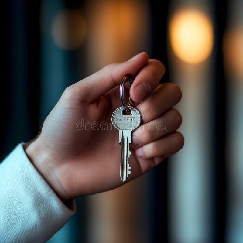 A Close-up of a Hand Holding a Key Symbolizes New Beginnings and ...
