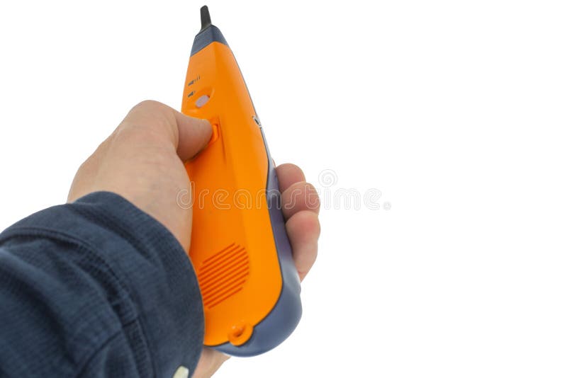 Hand Holding an Electrical Testing Tool Stock Photo - Image of hand ...