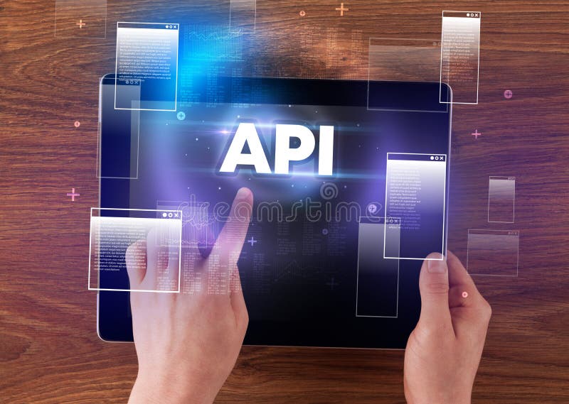 Close-up of a Hand Holding Tablet Stock Image - Image of gadget ...