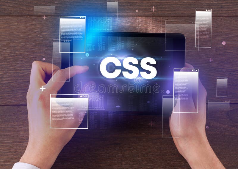 Close-up of a Hand Holding Tablet Stock Image - Image of drawing ...