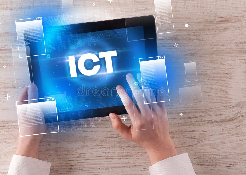 Close-up of a Hand Holding Tablet Stock Photo - Image of touchscreen ...