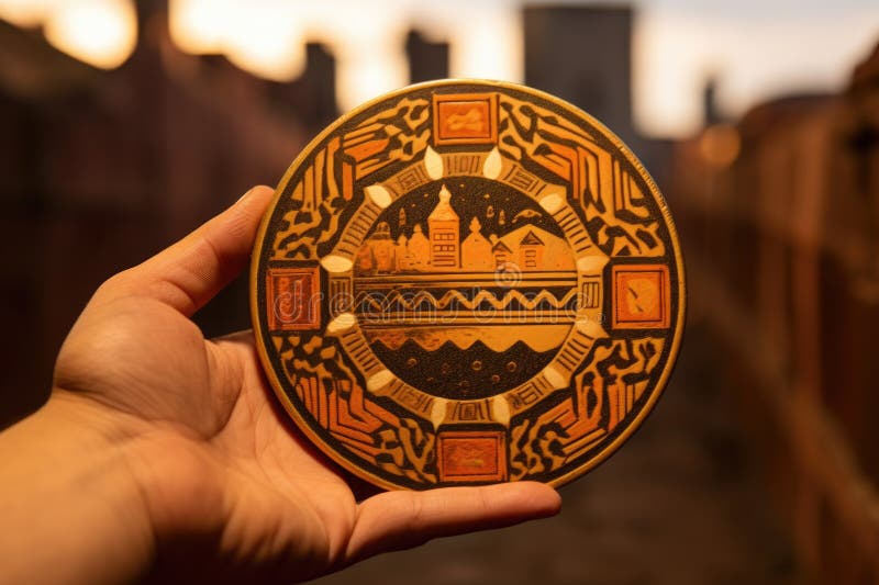 Close-up of a Hand Holding a Tejo Disc, Ready To Throw Stock Photo ...