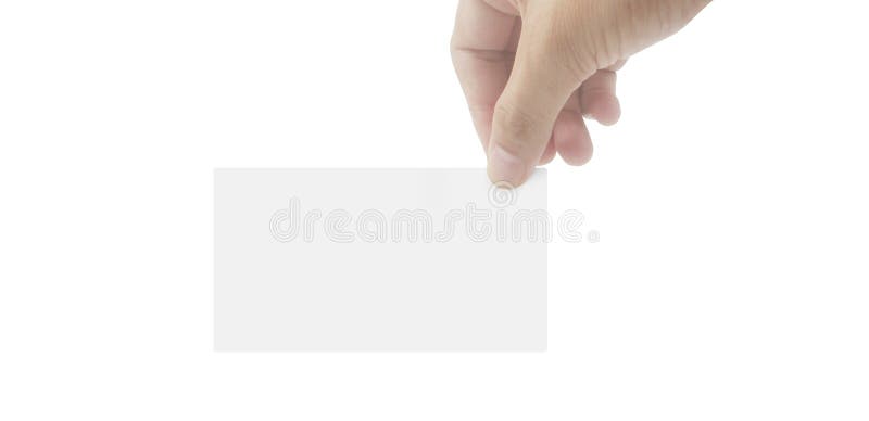 Close Up of Hand Holding Virtual Card with. Credit Card Stock Photo ...