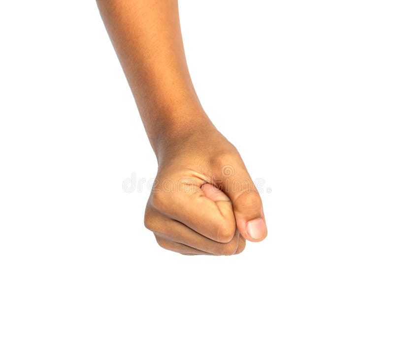 Close-up of Hand Isolated on White Background Stock Photo - Image of ...