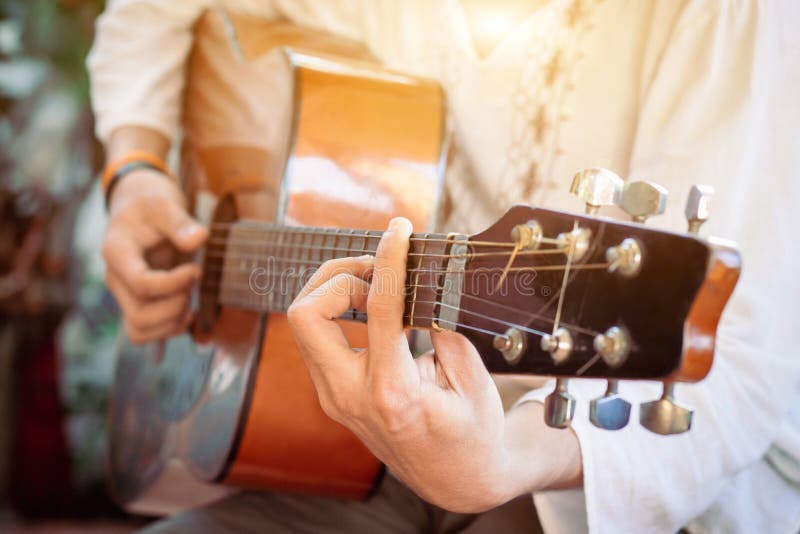 Close Up Hand of People Playing Guitar,man Playing Acoustic Guitar ...