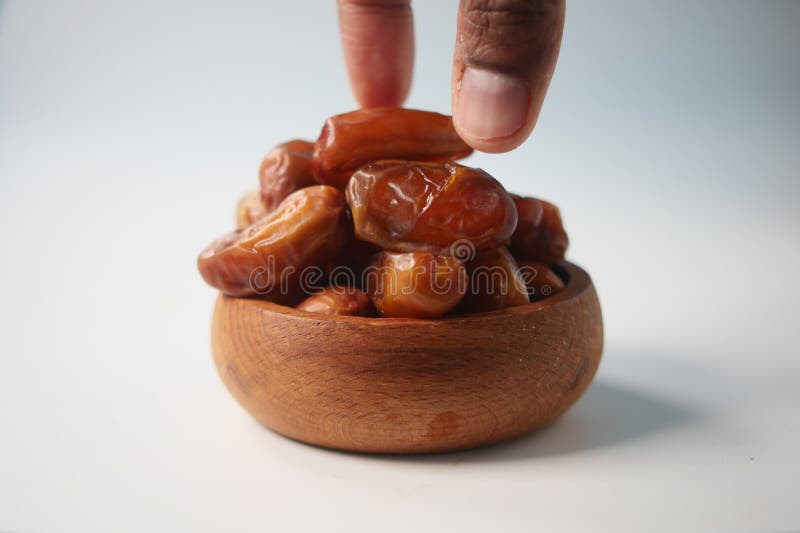 Close Up of Hand Pick Fresh Date Fruit Stock Image - Image of diet ...