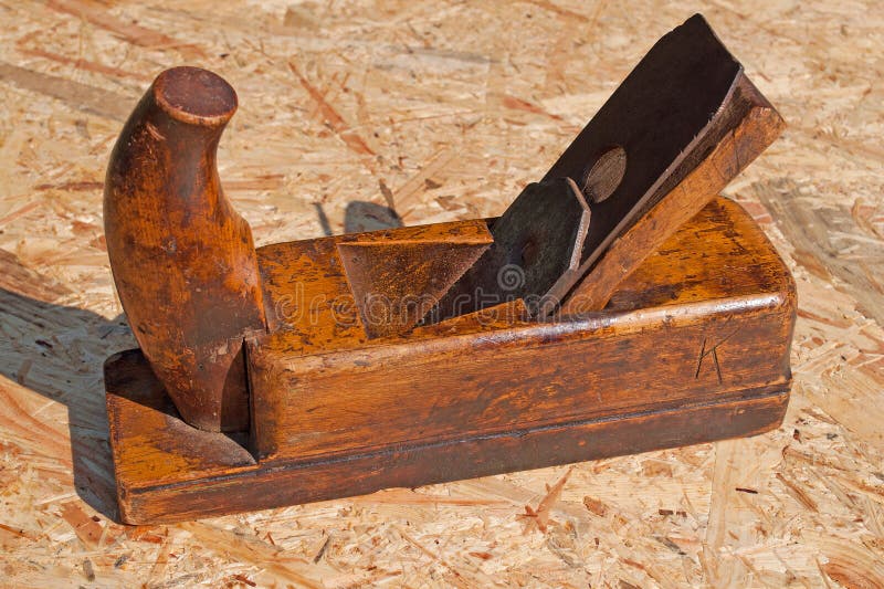 Close-up of a hand plane stock image. Image of work - 376963509