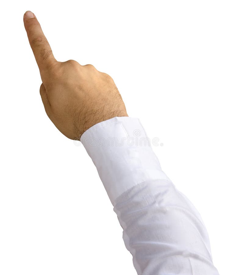 Hand pointing left stock image. Image of isolated, white - 16856925