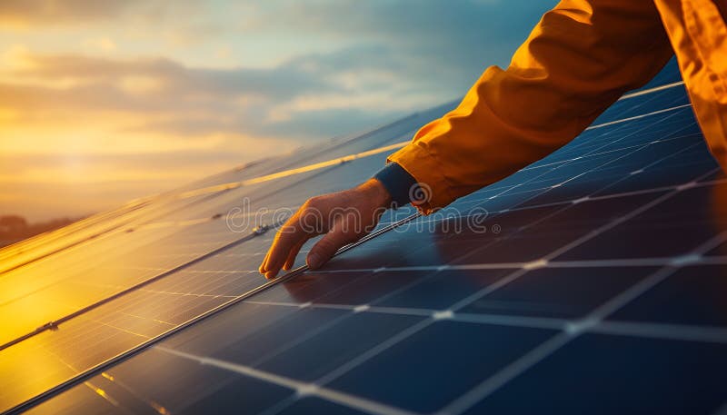 Close Up on Hand of Professional Maintenance Engineer Touching ...