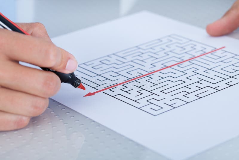 Close-up of Hand Solving Puzzle Stock Photo - Image of correct ...