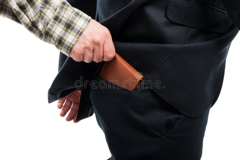 Wallet in back pocket stock image. Image of view, pocket - 5927307