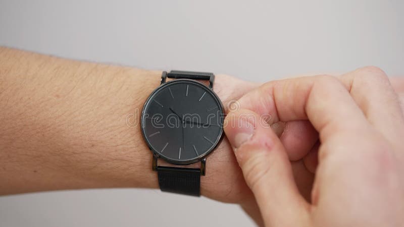 Hand Adjusts Clock Hour Forward for Daylight Saving Transition Stock ...