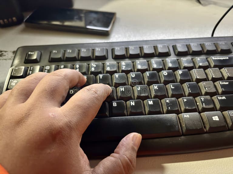 Typing Fingers on Keyboard Keys for Business and Education Content ...