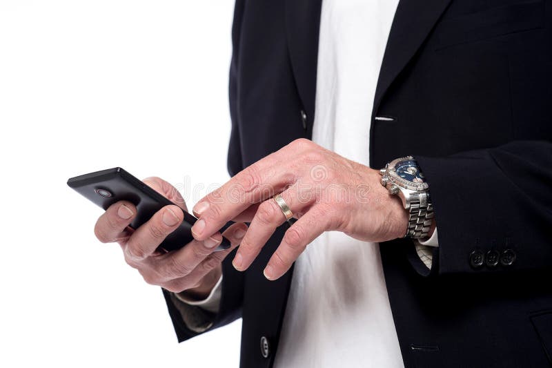 Close Up of Hand Using Cell Phone Stock Image - Image of cell, mobile ...