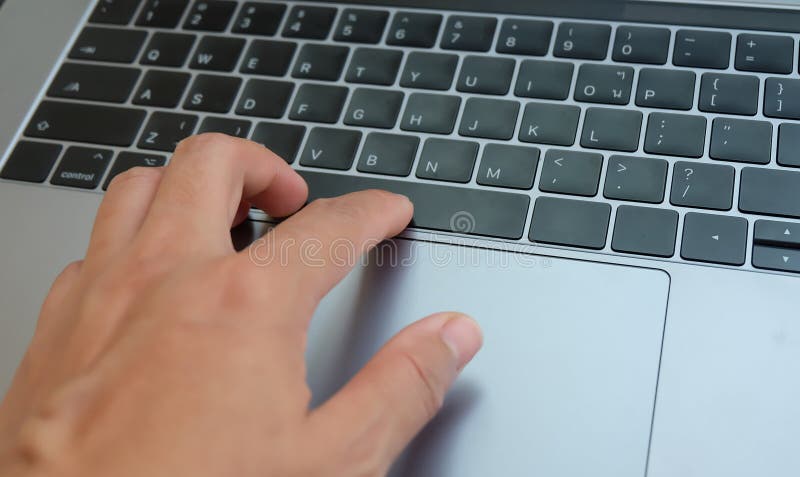 Close Up Hand Using in Keyboard Stock Photo - Image of office, personal ...
