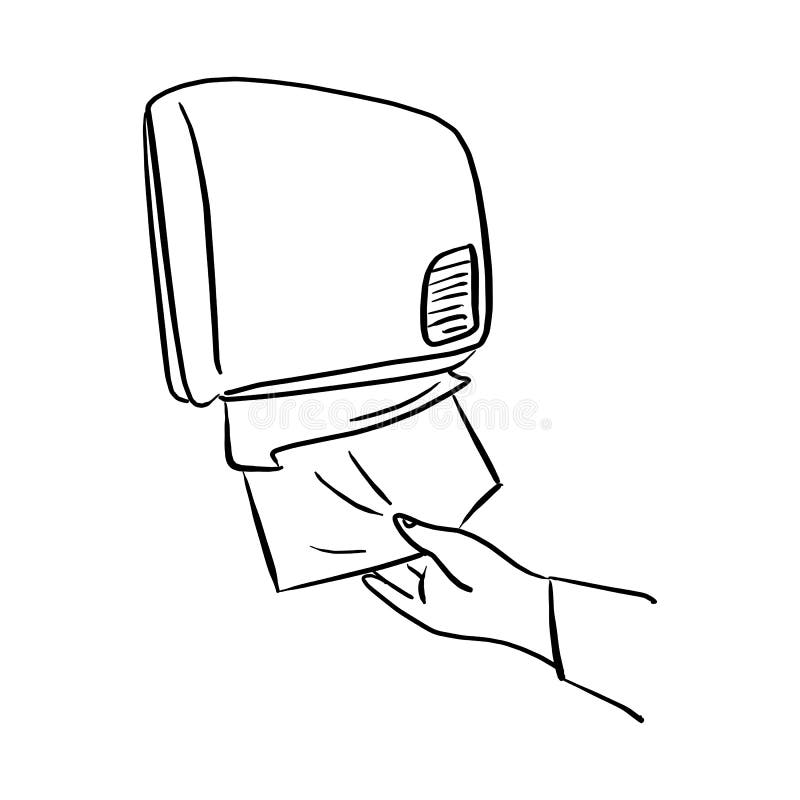 Hand Pulling Tissue Box Stock Illustrations – 280 Hand Pulling Tissue ...