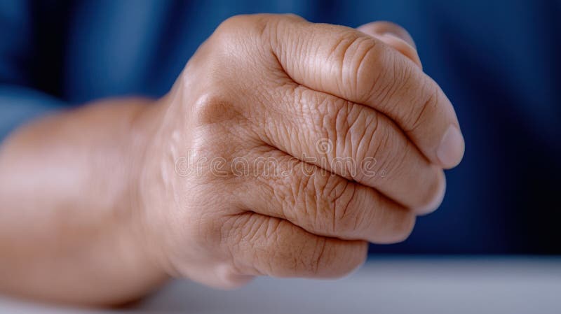 A Close Up of a Hand with Wrinkled Skin and Nails, AI Stock Photo ...