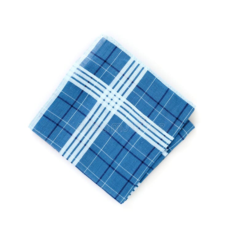 Close Up of Handkerchief on White Background. Stock Photo - Image of ...