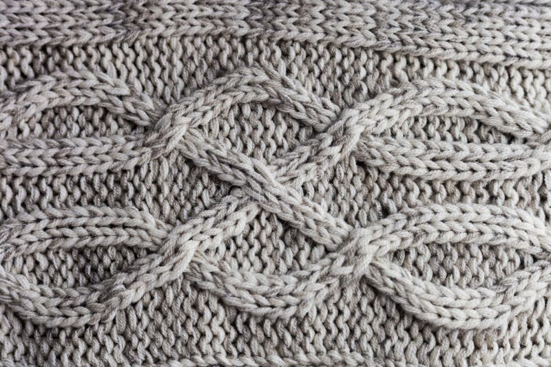 Close Up of Handmade Knitted Wool Sweater with Wavy Pattern/wool ...