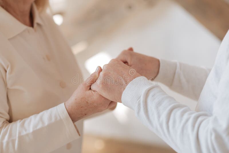 Close Up of Hands Being Held Together Stock Image - Image of ...