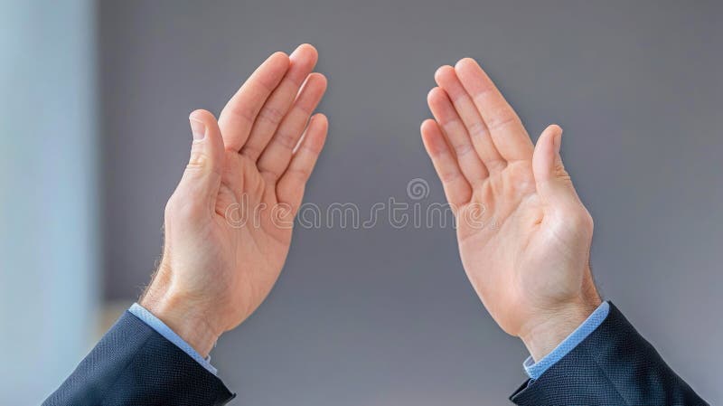 Close-Up of Hands Clapping in Recognition Stock Illustration ...