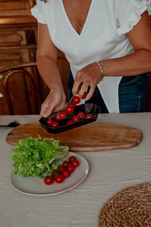 Close-up of Hands Cooking in Kitchen Stock Image - Image of food ...
